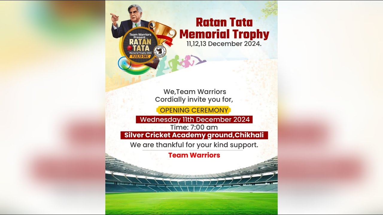 Final Day || Ratan Tata Memorial Trophy 2024 || Pune - YouTube