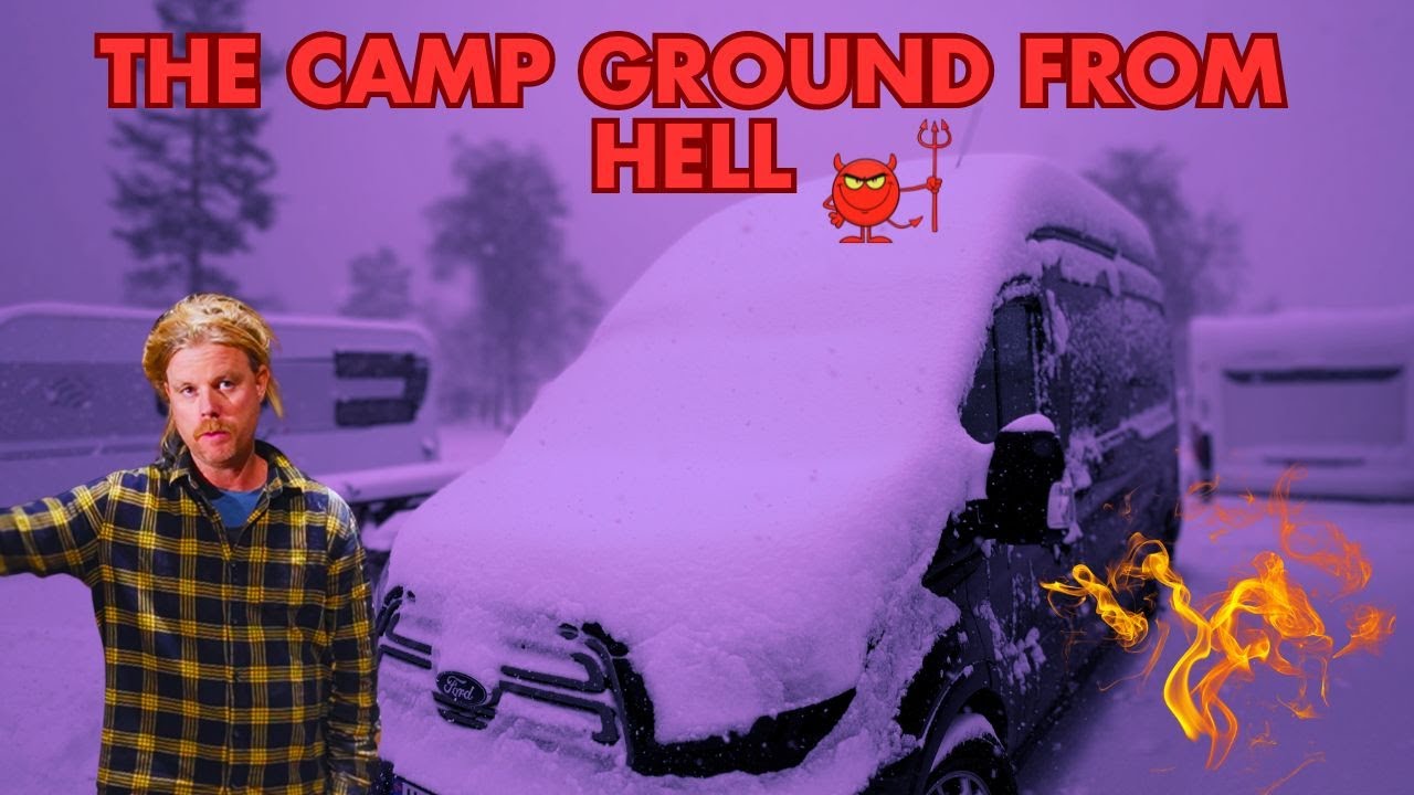 VAN LIFE | THE CAMP GROUND FROM HELL | Is this the worst camping place ...