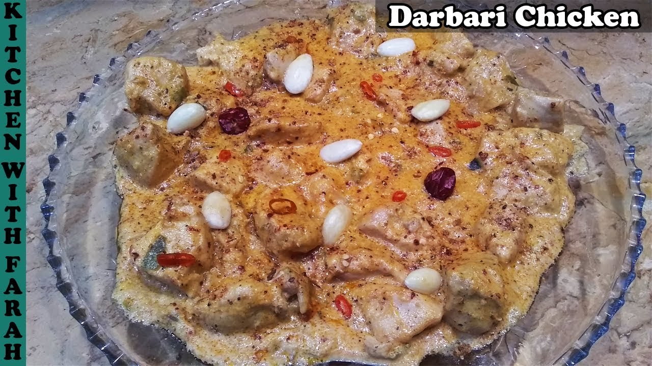 Eid Special Darbari Chicken Malai Recipe By - Kitchen With Farah - YouTube