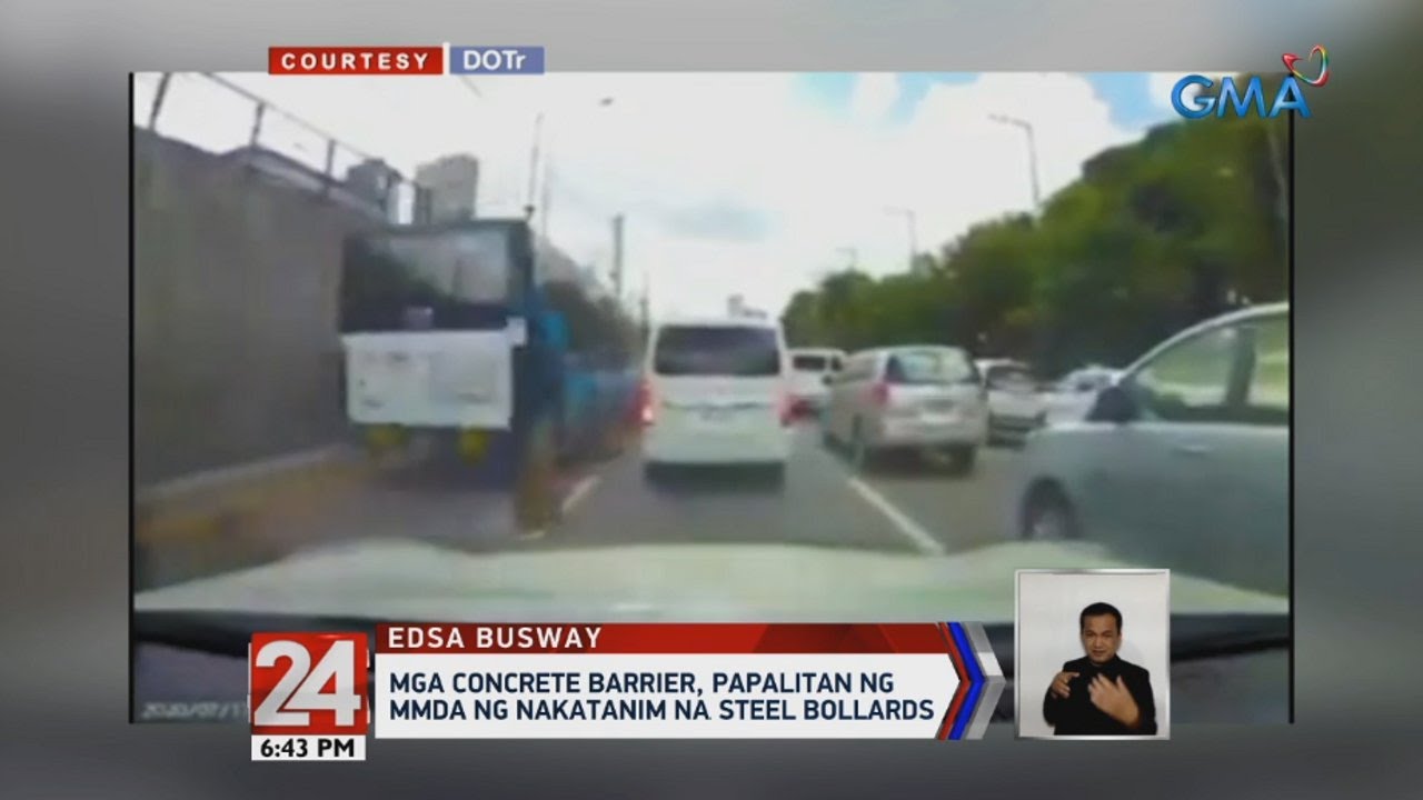 24 Oras: Mga concrete barrier, papalitan ng MMDA ng nakatanim na steel ...