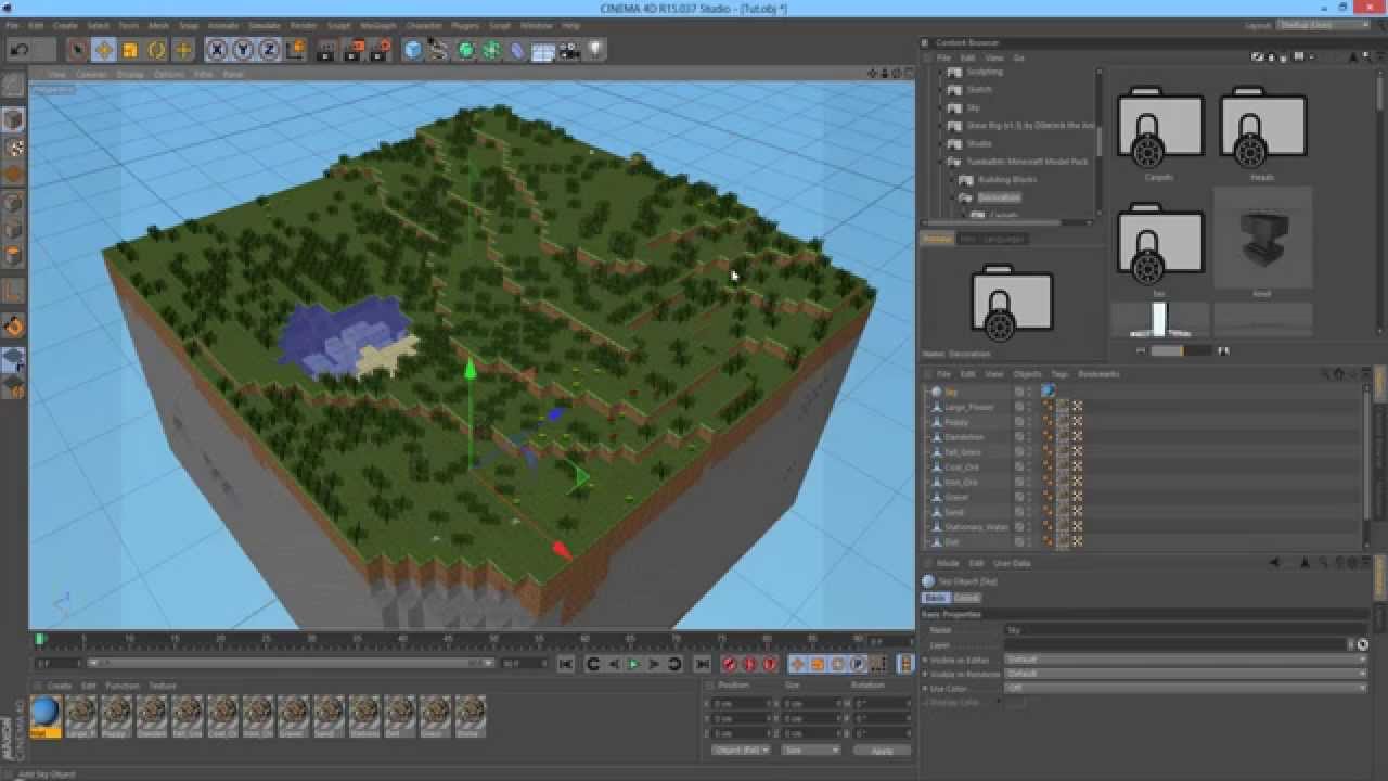 Cinema 4D Minecraft Animation Tutorial - How to get your Minecraft ...
