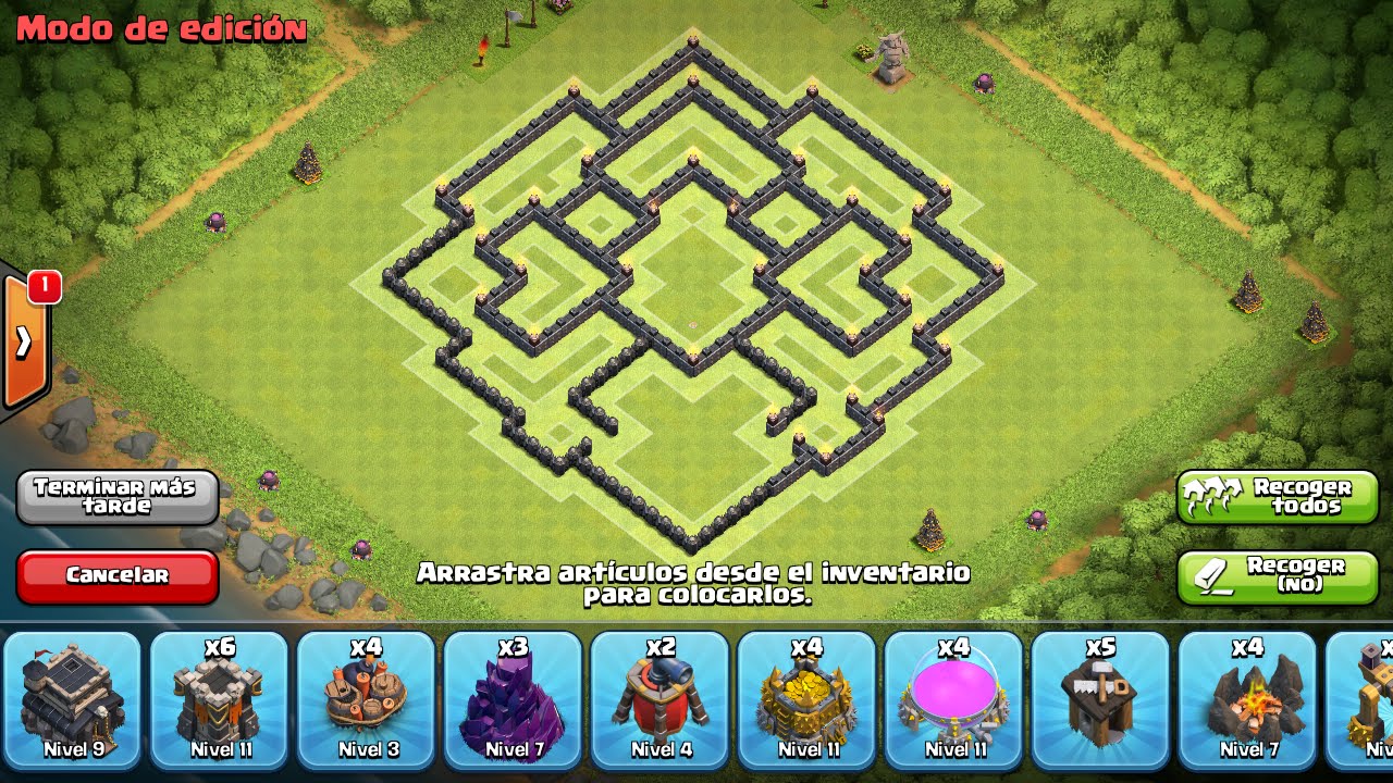 DISEÑO ALDEA TH9 FARMING ''ACTUALIZACIÓN'' Mejor Diseño Ayuntamiento 9 ...