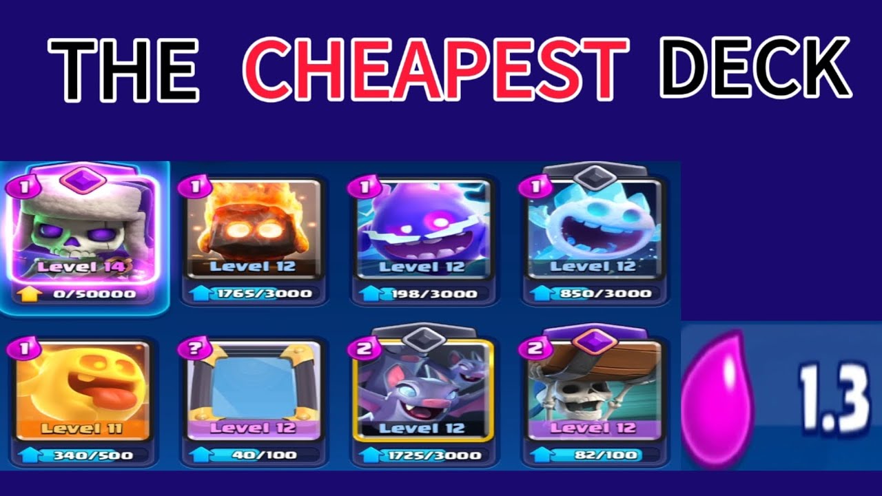 I tried to win with the CHEAPEST deck in Clash Royale.. (Bad idea ...