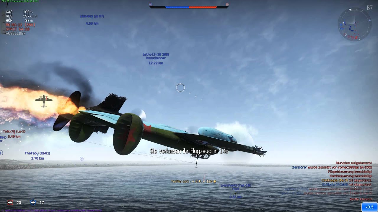 War Thunder - Fail #1: Epic Plane Crash - YouTube