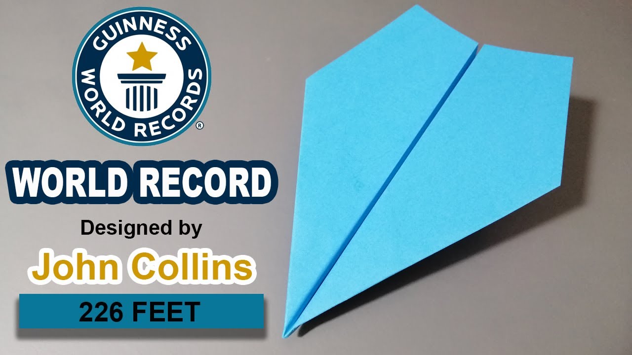 How to fold the world record paper airplane - YouTube
