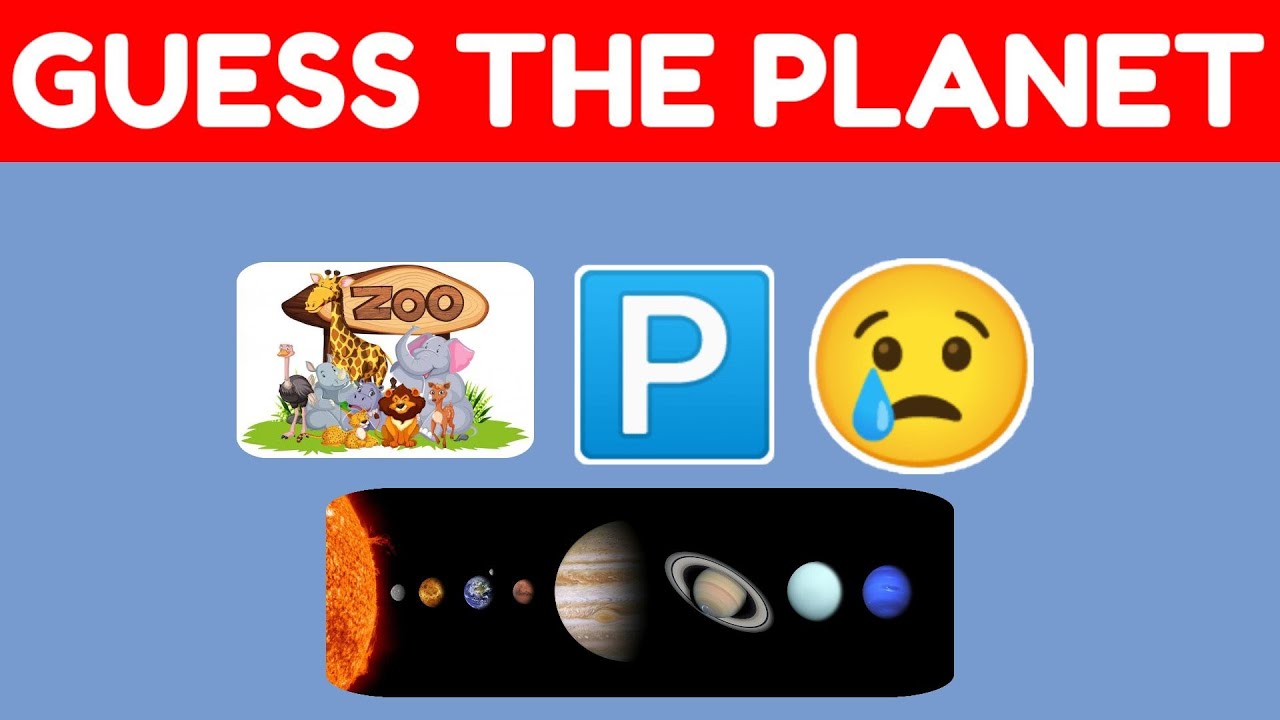 Guess The PLANET By Emoji - SPACE EMOJI QUIZ - YouTube