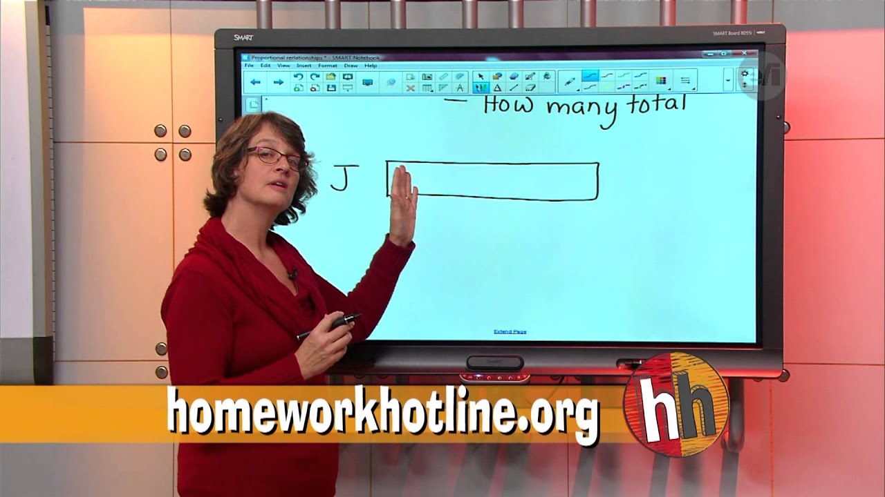 Homework Hotline: Multiplying Using Tape Diagrams - YouTube