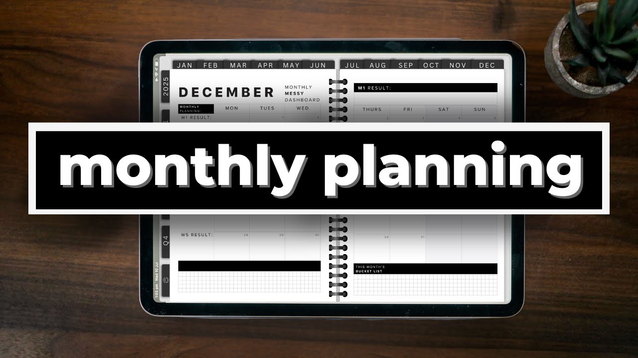 How To Plan Your Month | Easy 3 Step Routine - YouTube