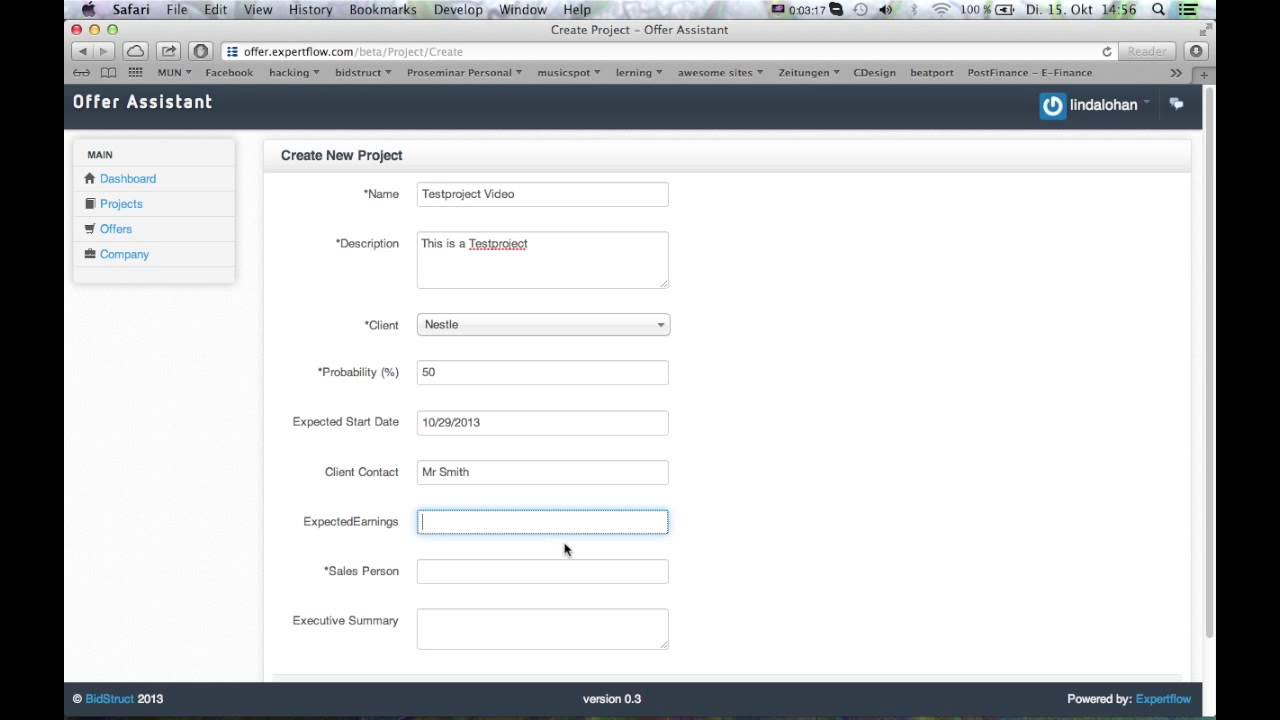 Expertflow Offer Assistant - How to create and work with a Project ...