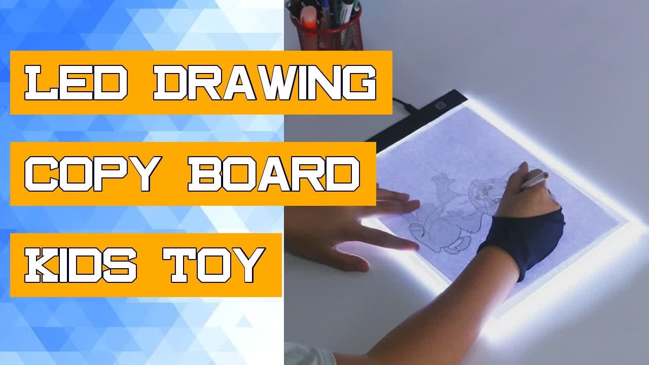 Led Drawing Copy Board Kids Toy to Draw 3 Level Dimmable Painting ...
