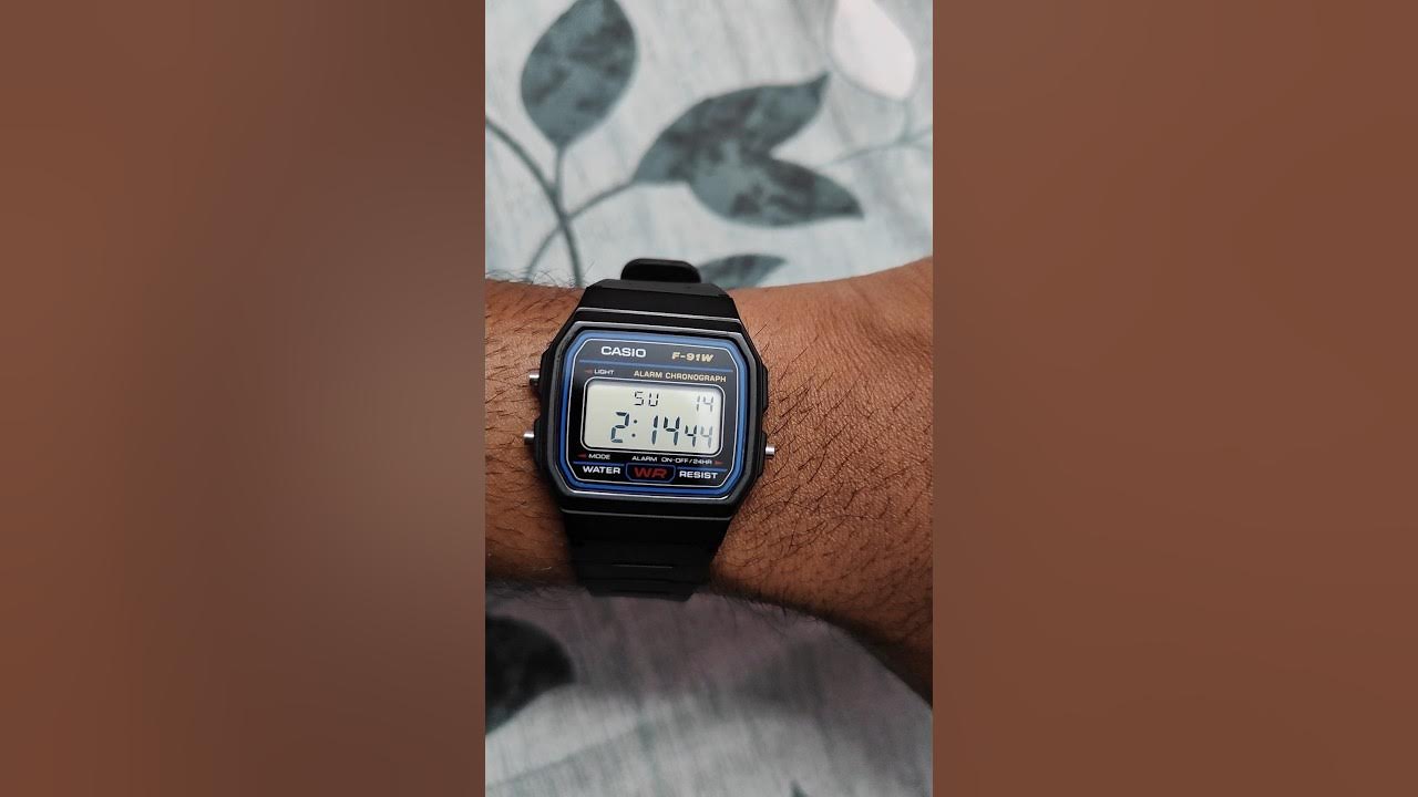 Casio F91W Wrist Roll World's Best Watch #casio #watch #viralvideo #viral #shorts - YouTube