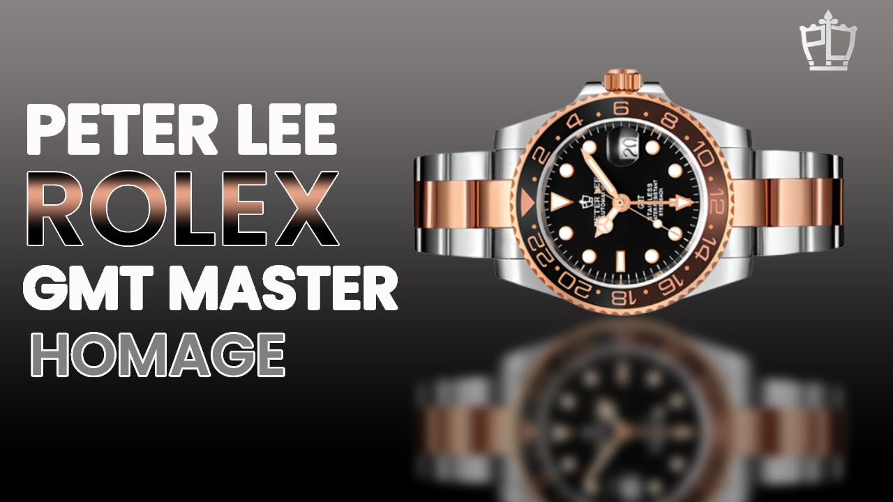 Peter Lee Classic Rose: Rolex GMT Master 2 Homage - YouTube