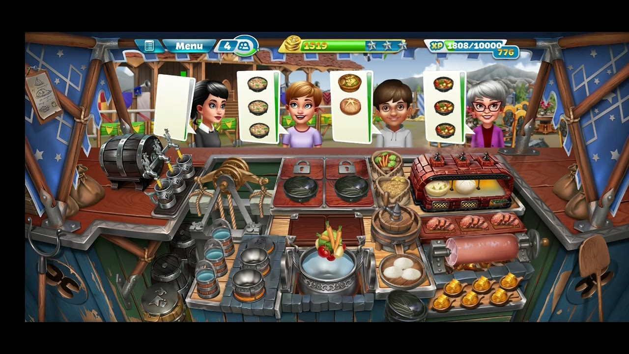 Cooking Fever: The Medieval Fair, Level 33 ⭐⭐⭐ | YoungHeartedMom - YouTube
