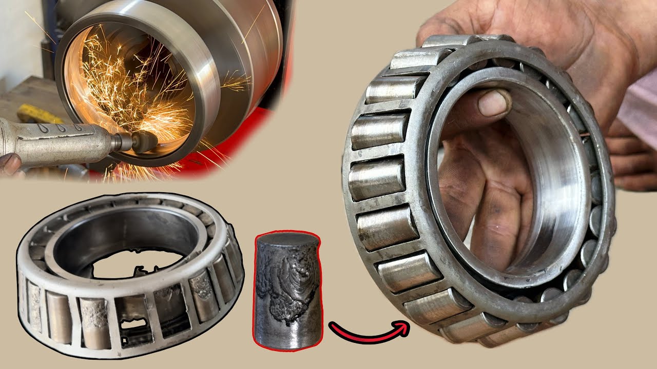 How to Repair Broken Wheel Bearing of Heavy Truck That Mechanic Fixed ...