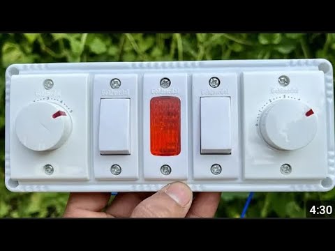 fan regulator switch board connection || switch board wiring 💯💡|| - YouTube