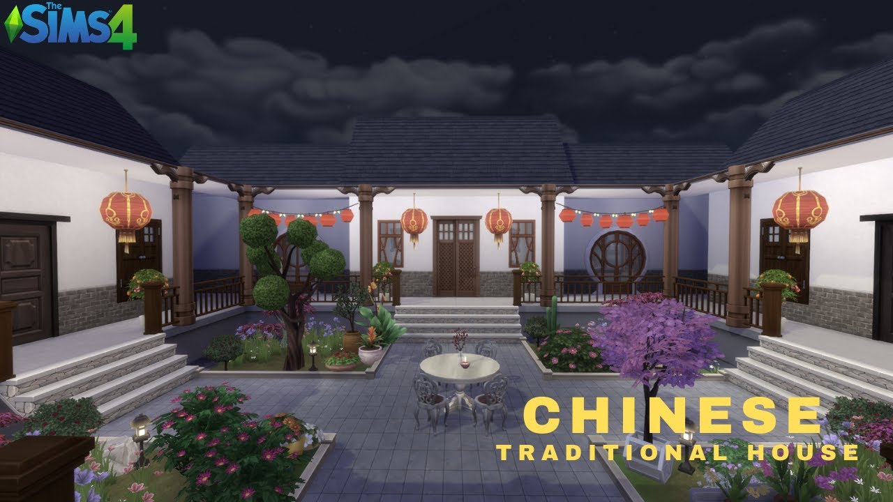 The Sims 4 | Chinese Traditional House | Stop Motion Build - YouTube