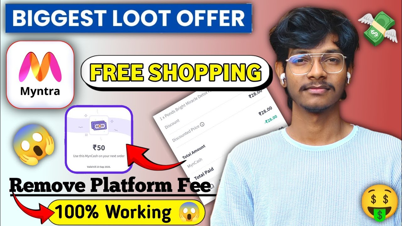 Free Shopping From Myntra 💸 How to Remove Platform Fee From Myntra 😱 ...