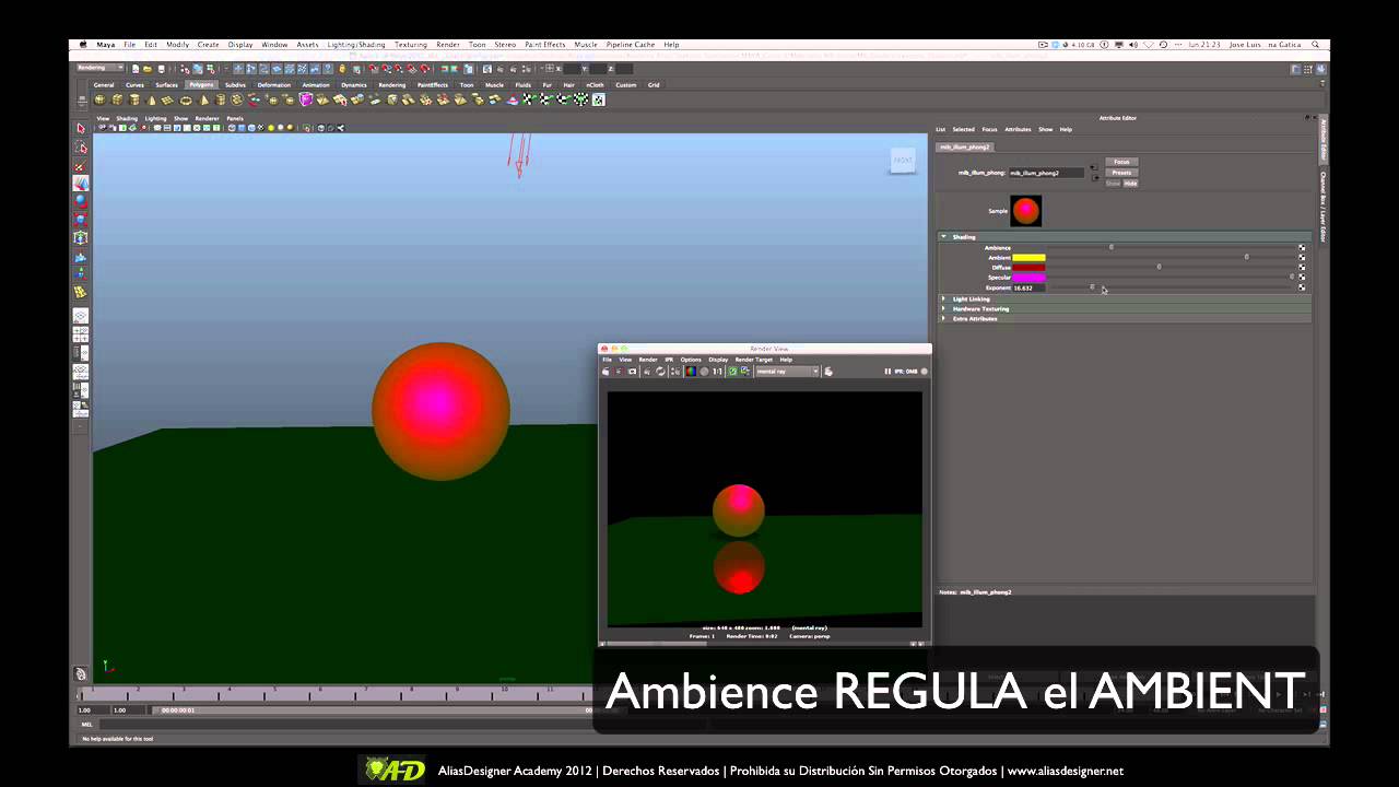 Uso de Materiales MR / tutorial de autodesk maya en español - YouTube