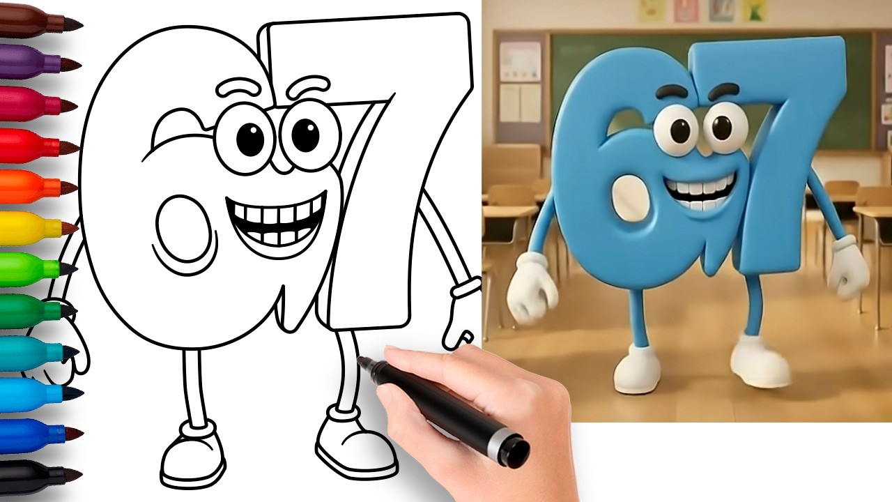 COMO DESENHAR o SIX SEVEN 67 | Italian Brainrot Animals - passo a passo ...