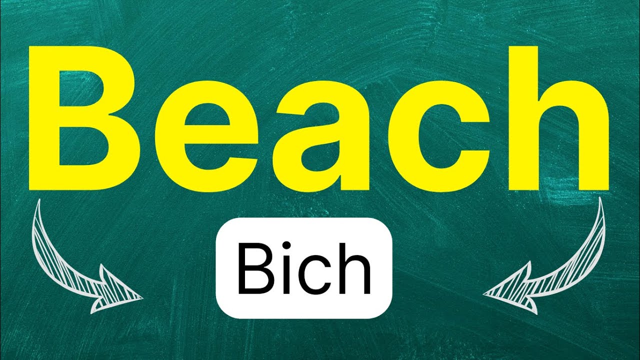 Cómo pronunciar: Beach 'Playa' en inglés Americano con ejemplos. - YouTube