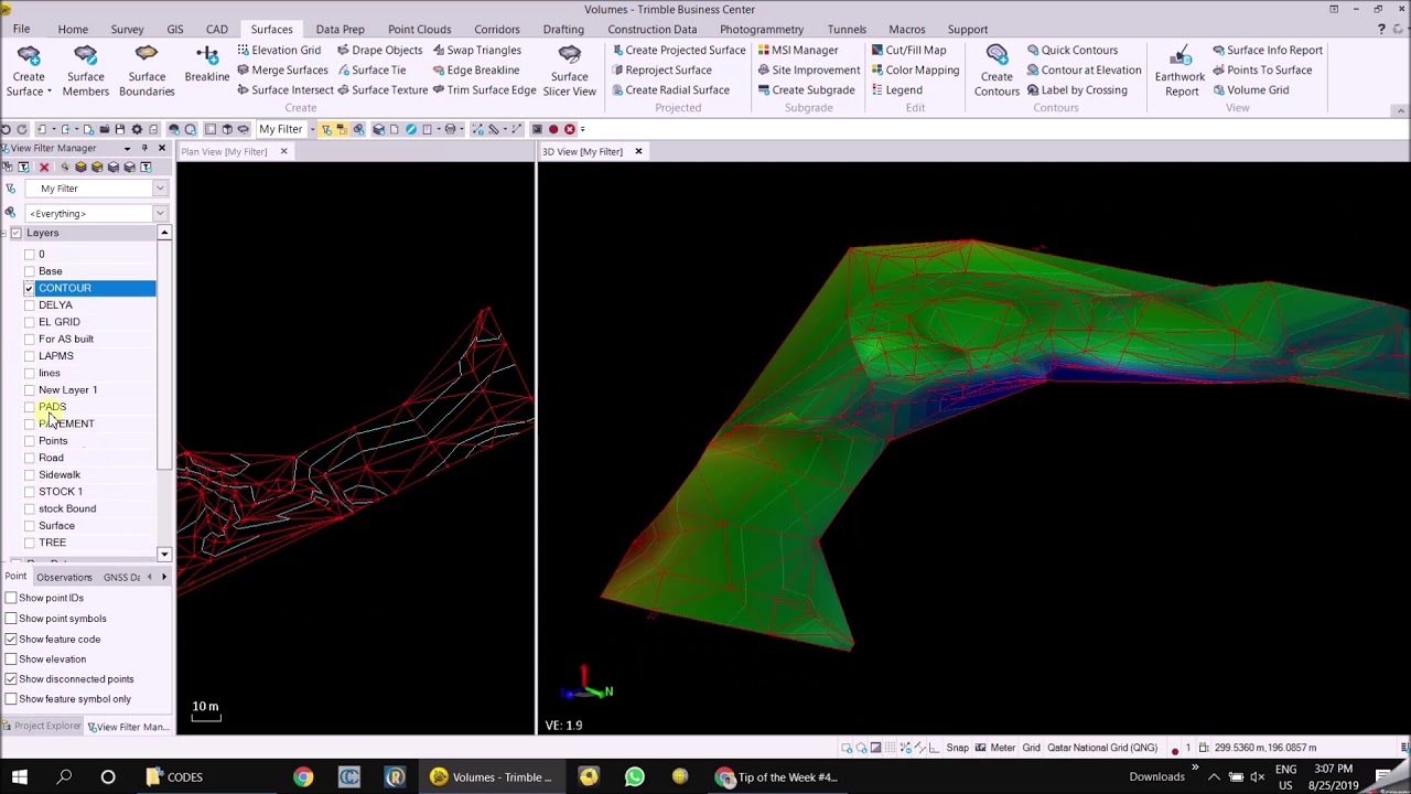 Trimble Surface and Contour - YouTube