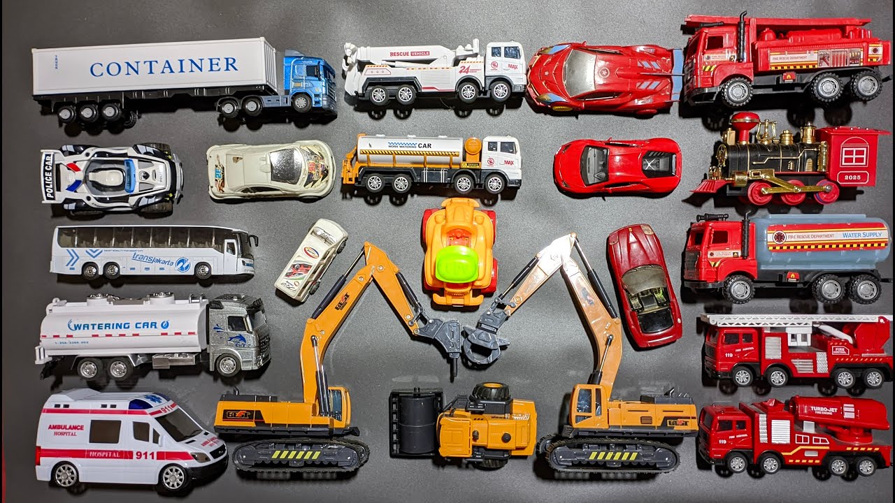 Truk Kontainer, Derek, Damkar, Ambulance, Truk Tanki, Bus, Excavator ...
