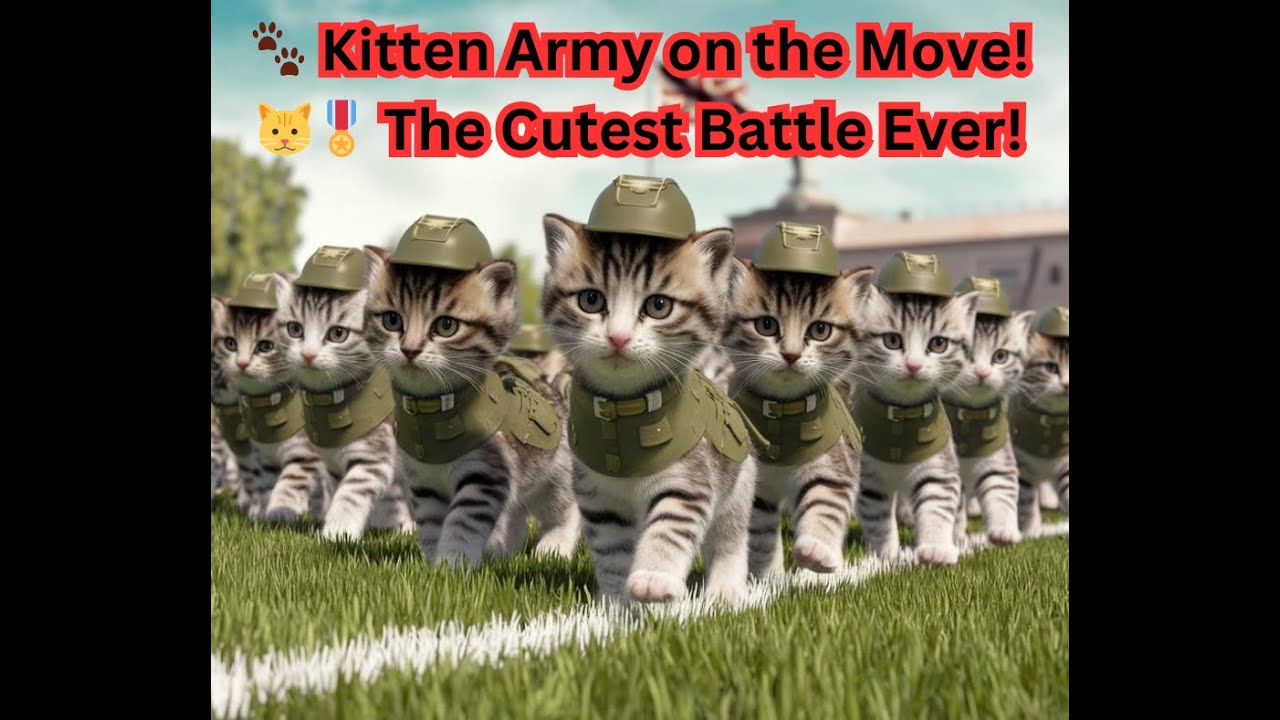 🐾 Kitten Army on the Move! 🐱🎖️ The Cutest Battle Ever! - YouTube
