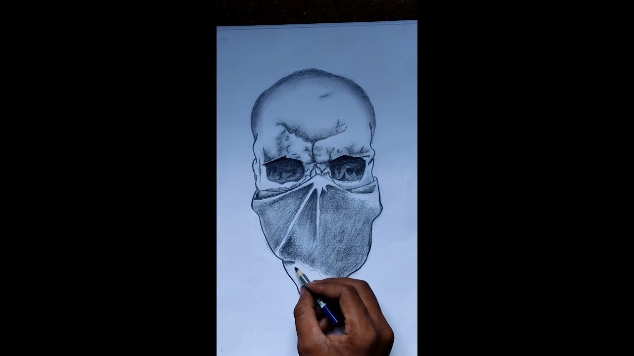 How to draw realistic skull, it's tutorial for beginners step by step 😌 ...