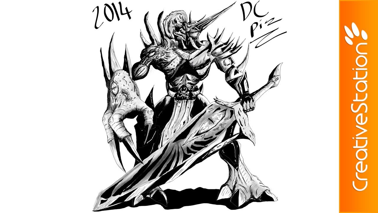 Nightmare - Speed drawing | CreativeStation - YouTube