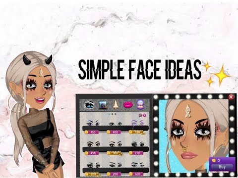 SIMPLE FACE IDEAS / MSP ♥ - YouTube