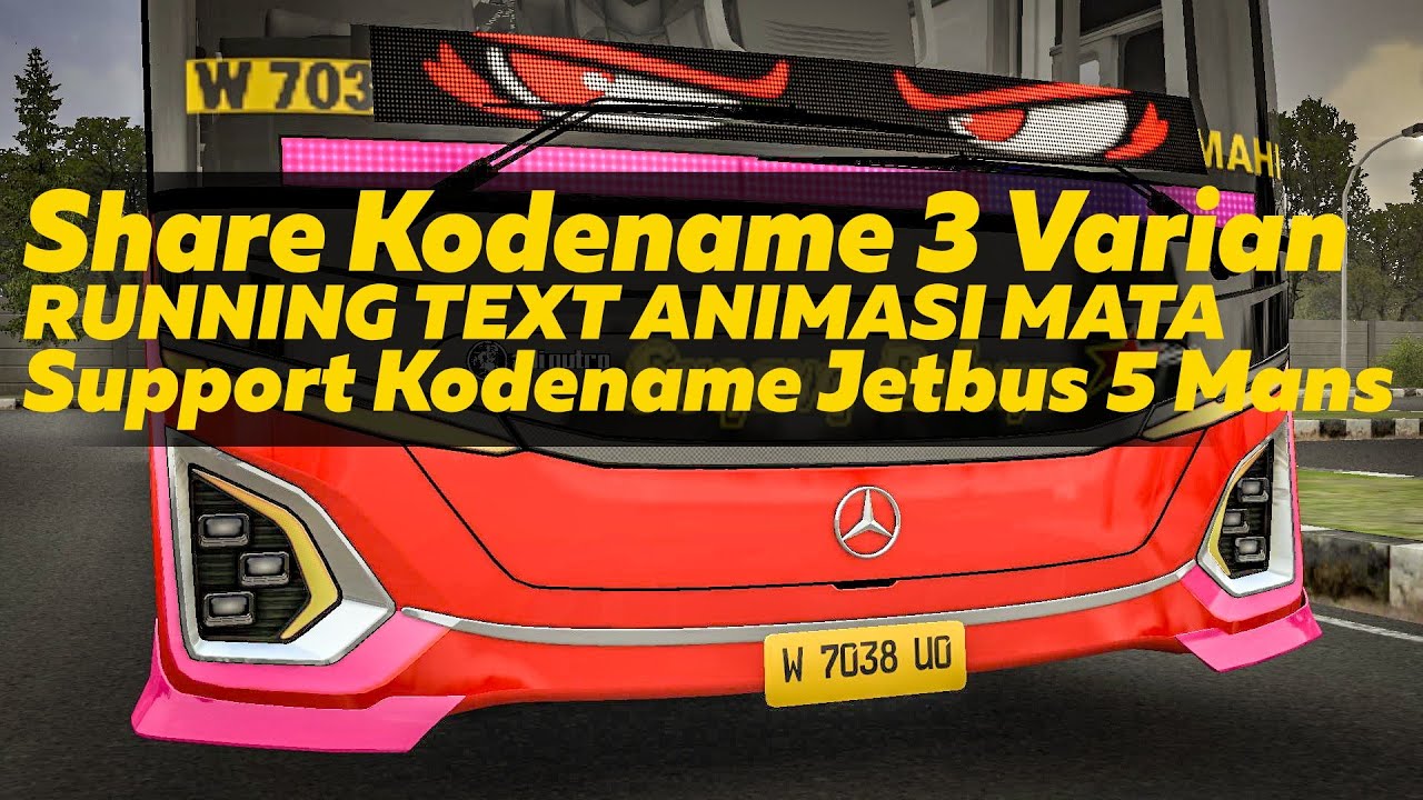 GRATIS BUAT KALIAN🤤 SHARE KODENAME RUNNING TEXT ANIMASI MATA SUPPORT ...