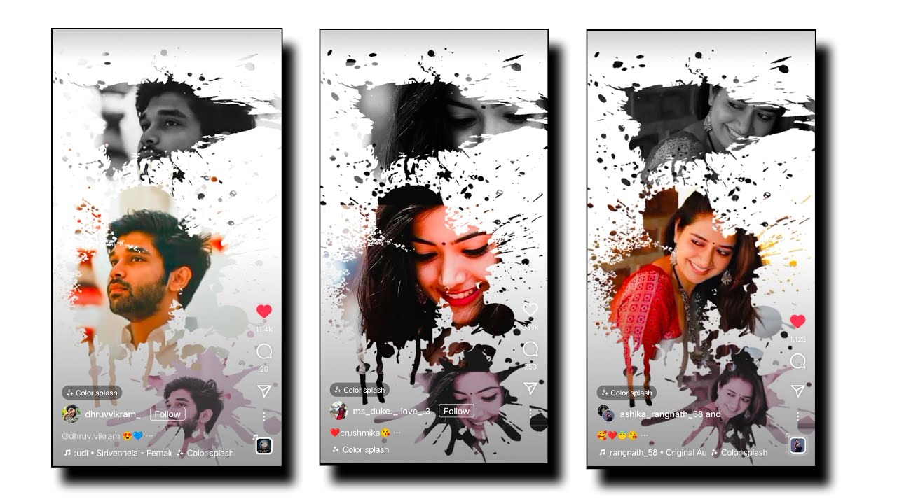 Insta Reels color splash video editing | color splash Reels Tutorial ...