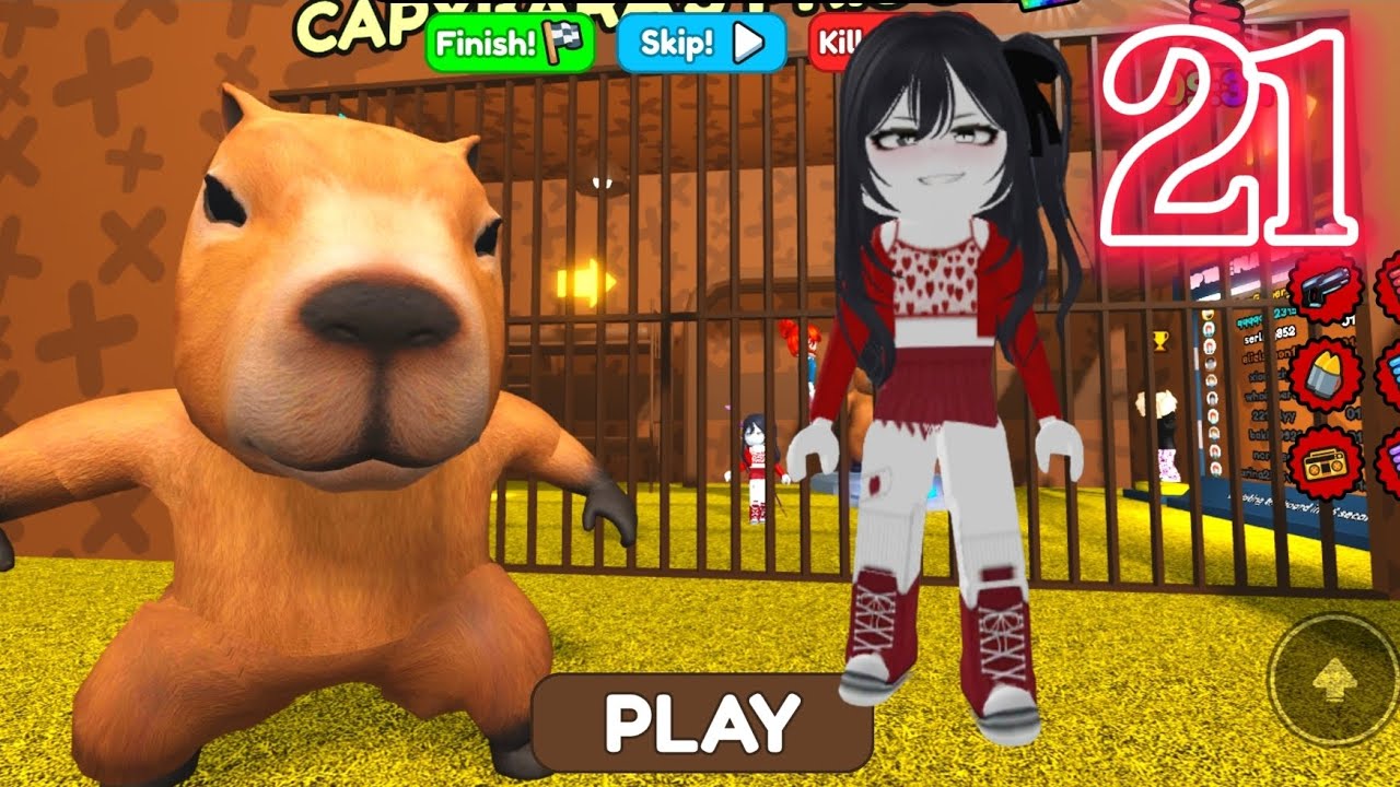 ESCAPE CAPYBARA PRİSON RUN OBBY! (SCARY OBBY) ROBLOX GAMEPLAY ...