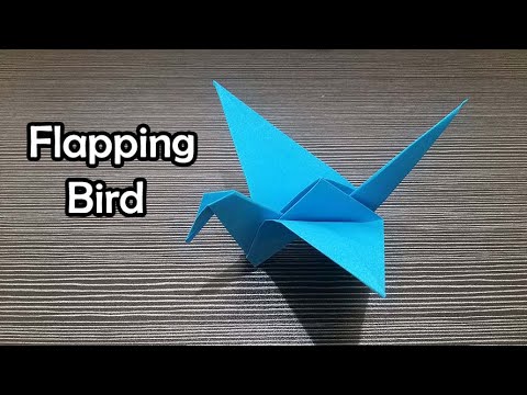 How To Make Origami Flapping Bird || Easy Paper Craft Flapping Bird ...