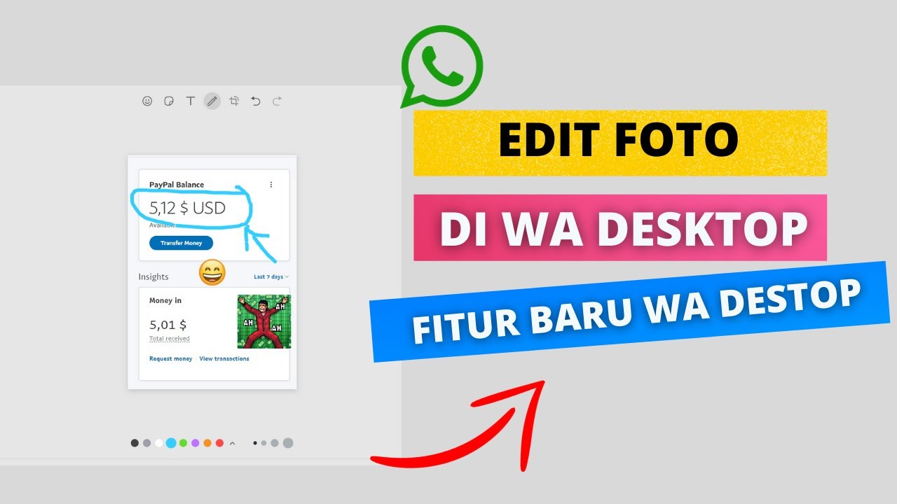 CARA EDIT FOTO DI WA KOMPUTER | FITUR BARU WA DESKTOP - YouTube