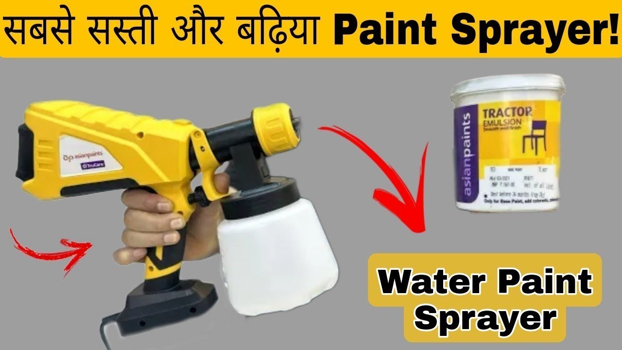 ASIANPAINTS DIY PAINT SPRAYER UNBOXING AND REVIEW - YouTube
