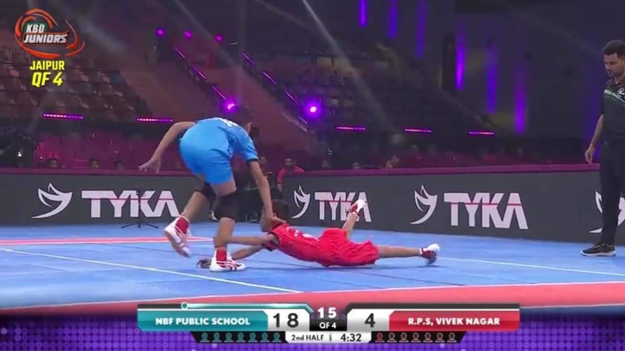 NBF Public School vs R.P.S Vivek Nagar QF4 Kabaddi Match Highlights ...