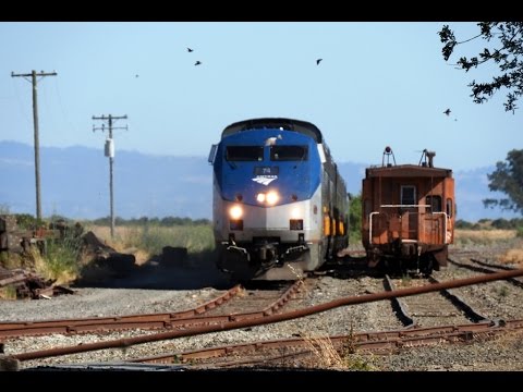 [HD] NASCAR Express Amtrak train, Save Mart 350 2016 at Schellville ...