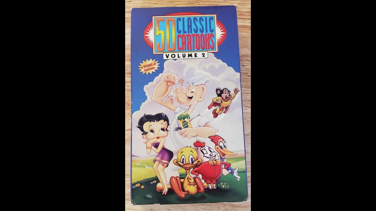 50 Classic Cartoons Volume 2 (Full 1997 Anchor Bay Entertainment) VHS ...