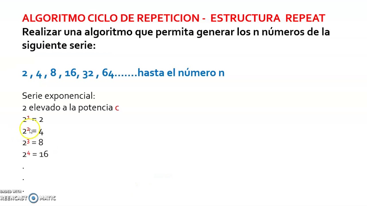 Algoritmo con estructura repetitiva (Repeat) en PSeInt - YouTube