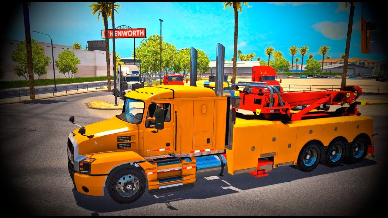 PROBANDO LA GRUA "MACK ANTHEM WRECKER" | ATS 1.35 - YouTube