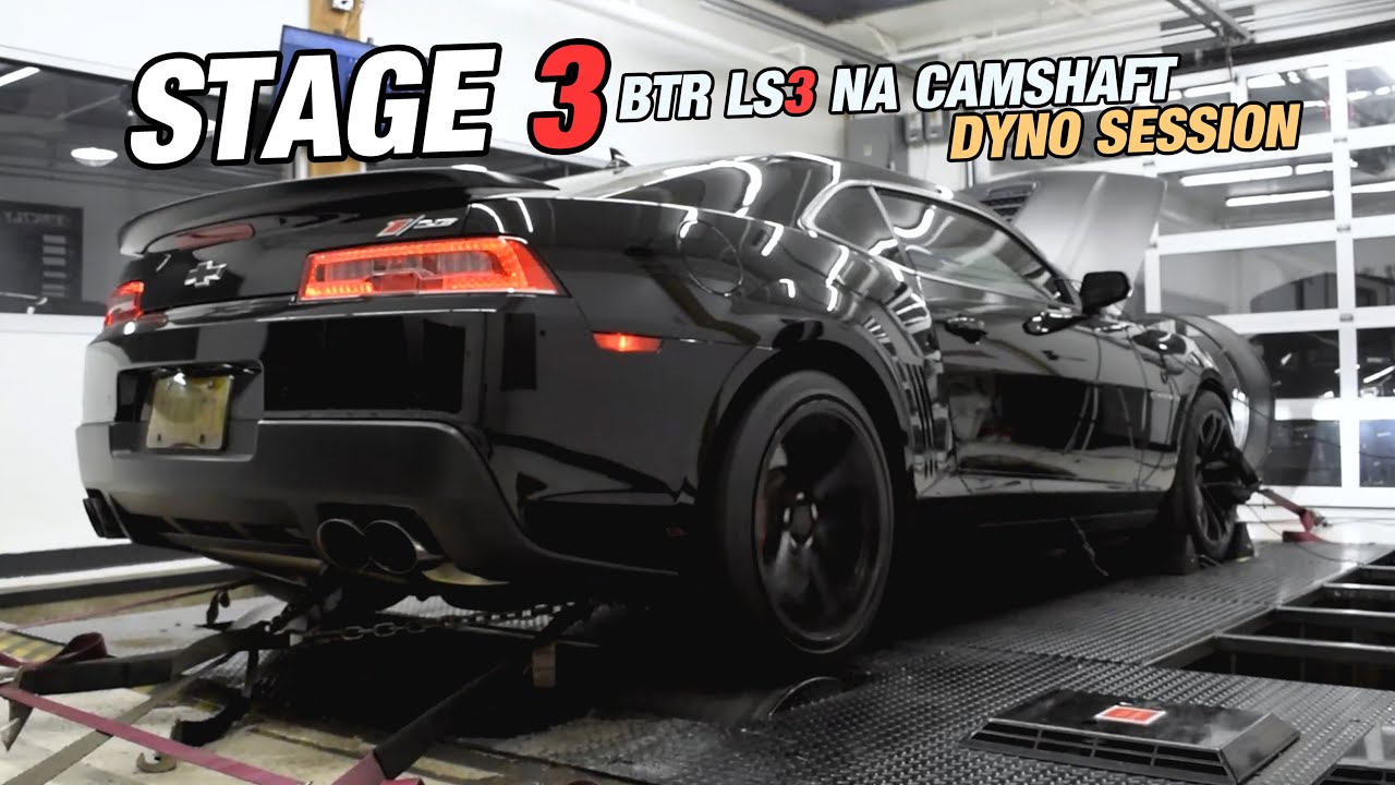 Camaro SS 1LE - BTR Stage 3 LS3 NA Cam | Dyno Session - YouTube
