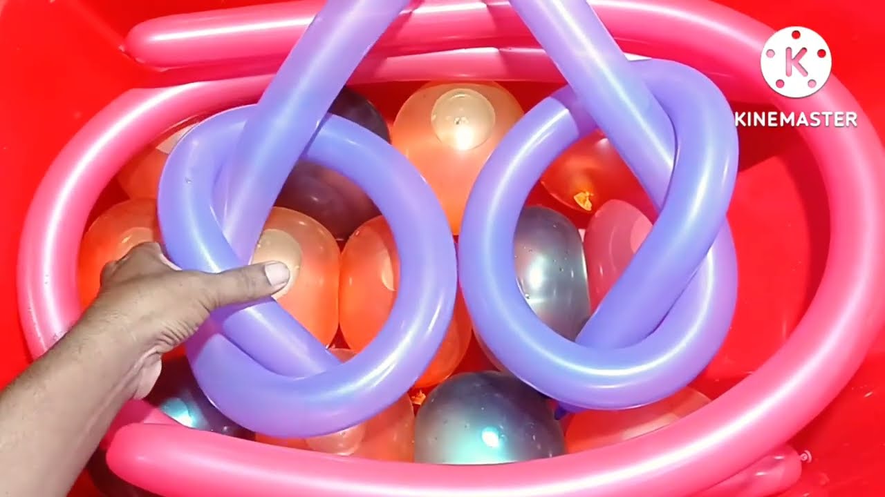 Fun water balloon 👬coloring balloon 🎉coloring flower 🌼 balloon - YouTube