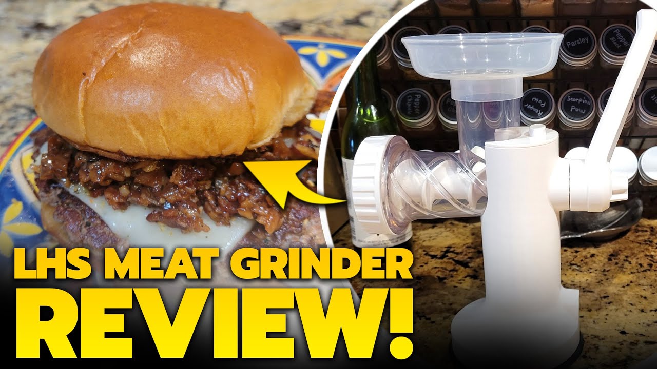 LHS Manual Meat Grinder - Ribeye Burgers - Bacon Jam - YouTube