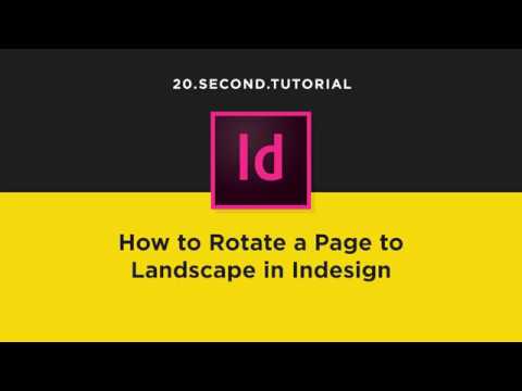 How To Add A Landscape Page In Indesign