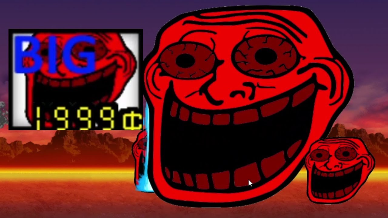 the battle cat big TROLL Explosion - YouTube