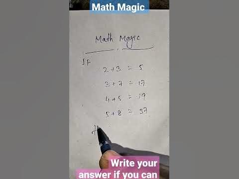 Math Magic, Mathematical Trick, Play With Numbers, Class 8 Math Tricks ...