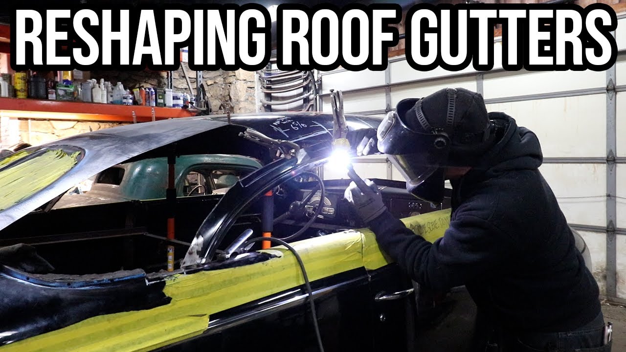Stretching The Rear Gutters On The Chopped 1939 Mercury For A Better ...