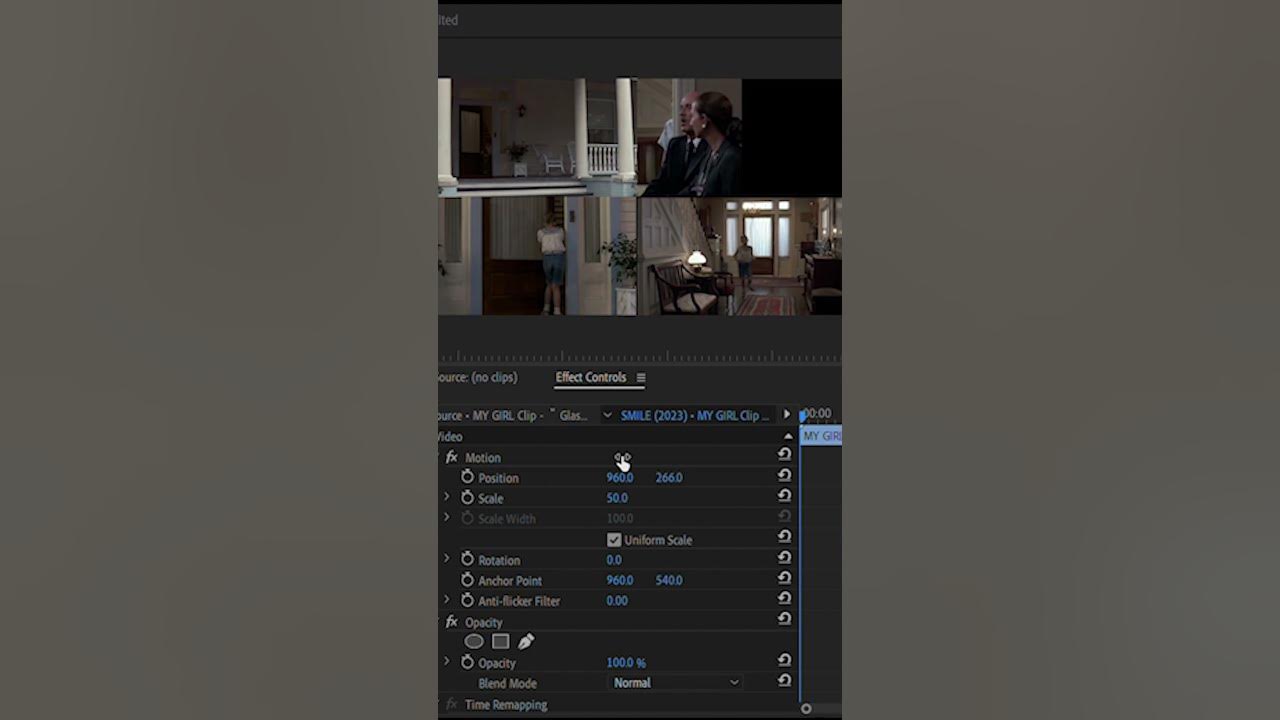 HOW TO CREATE SPLIT SCREEN EFFECT IN PREMIERE PRO PART 4 | #adobe #premierepro - YouTube