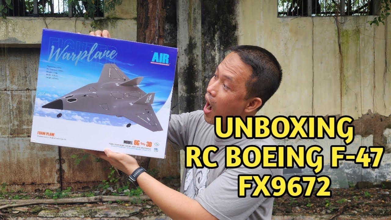 UNBOXING RC Pesawat Supersonic F-47 FX9672 - YouTube